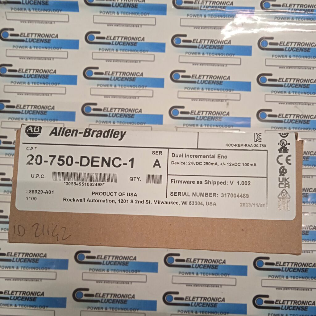 Elettronica Lucense ALLEN-BRADLEY 20-750-DENC-1 DUAL INCREMENTAL ...