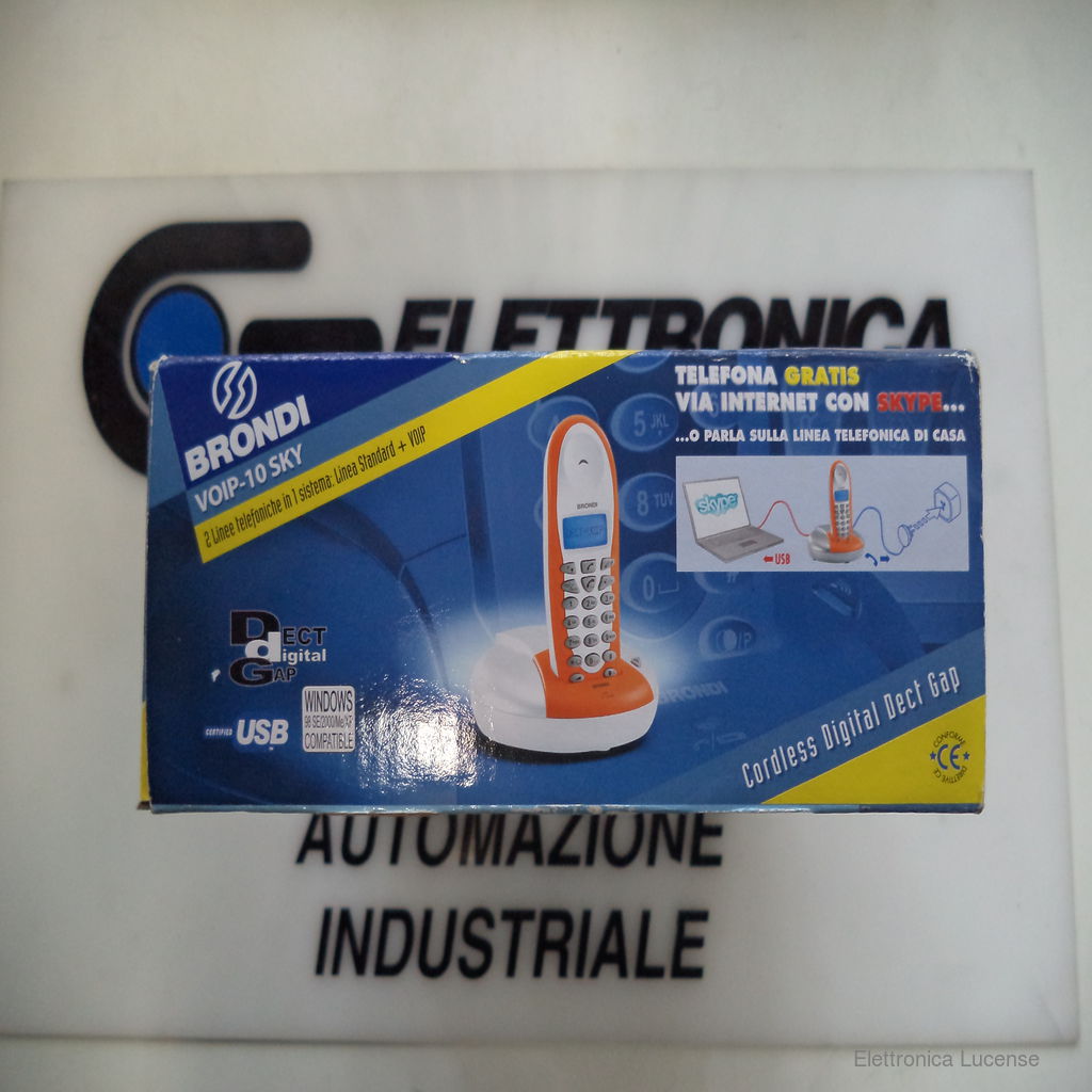 Elettronica Lucense BRONDI VOIP-10-SKY CORDLESS USB PHONE FOR SKYPE