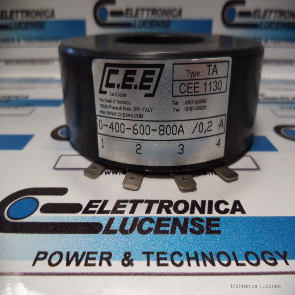 Elettronica Lucense CEE CEE-TA1130 CURRENT TRANSFORMER TA 0-400-600-800 ...
