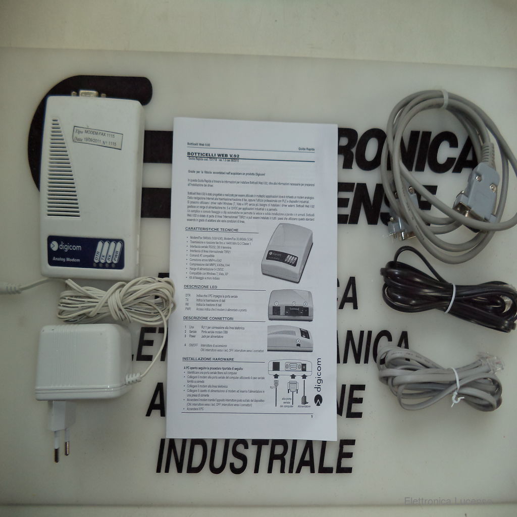Elettronica Lucense DIGICOM 8D0155 MODEM/FAX V.92 ANALOGICO