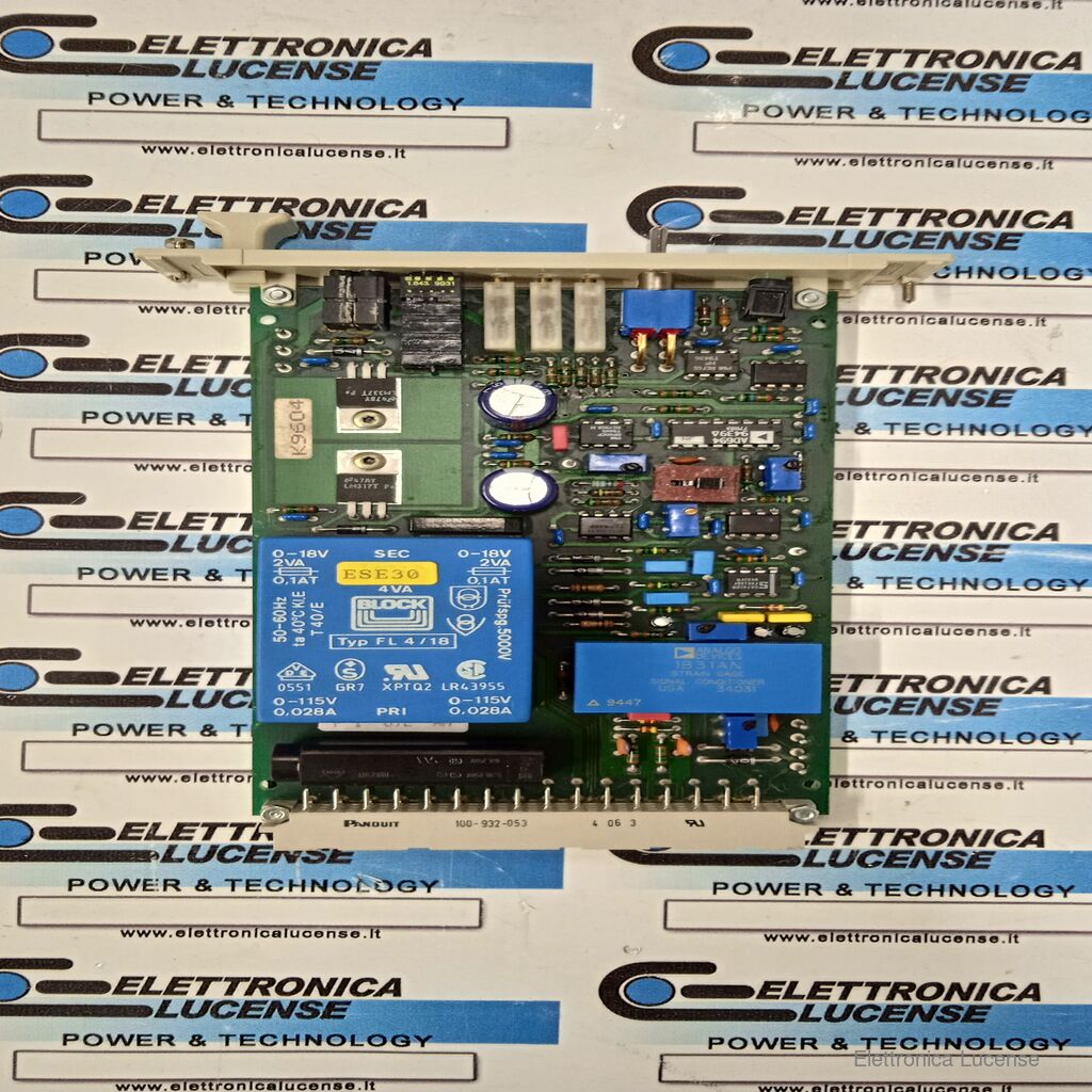 Elettronica Lucense ERHARDT-LEIMER CV-0203 LOAD CELL AMPLIFIER 24 V ...