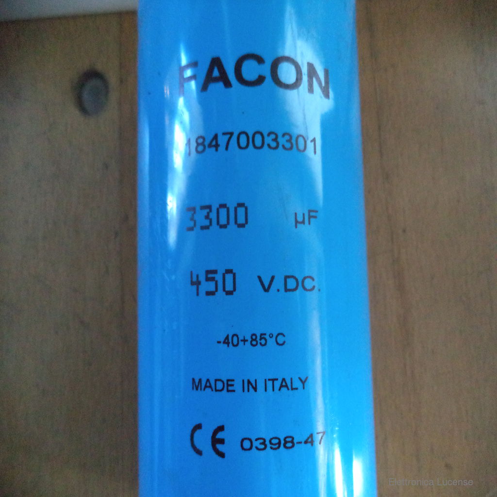 Elettronica Lucense FACON FAC-1847003301 ELECTROLYTIC CAPACITOR 3300UF ...
