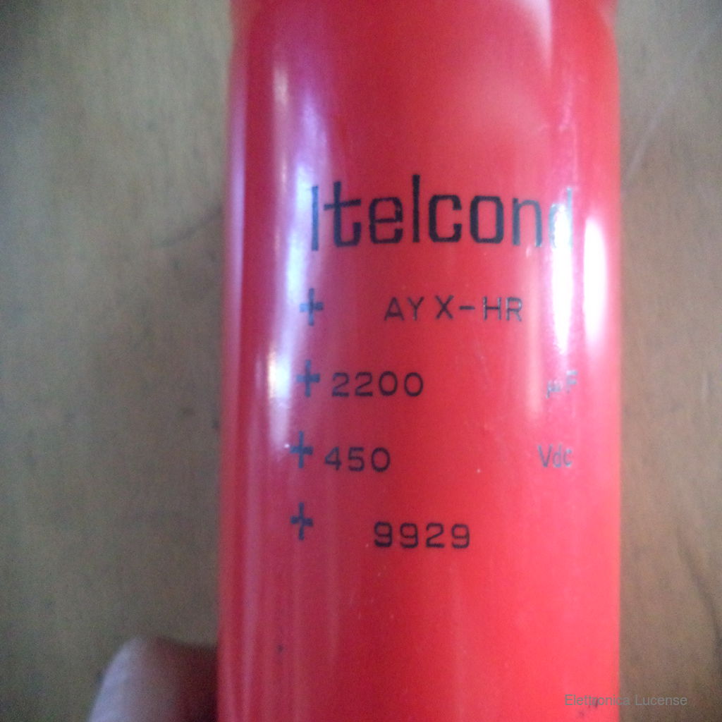 Elettronica Lucense ITELCOND AYX-HR ELECTROLYTIC CAPACITOR 2200UF ...