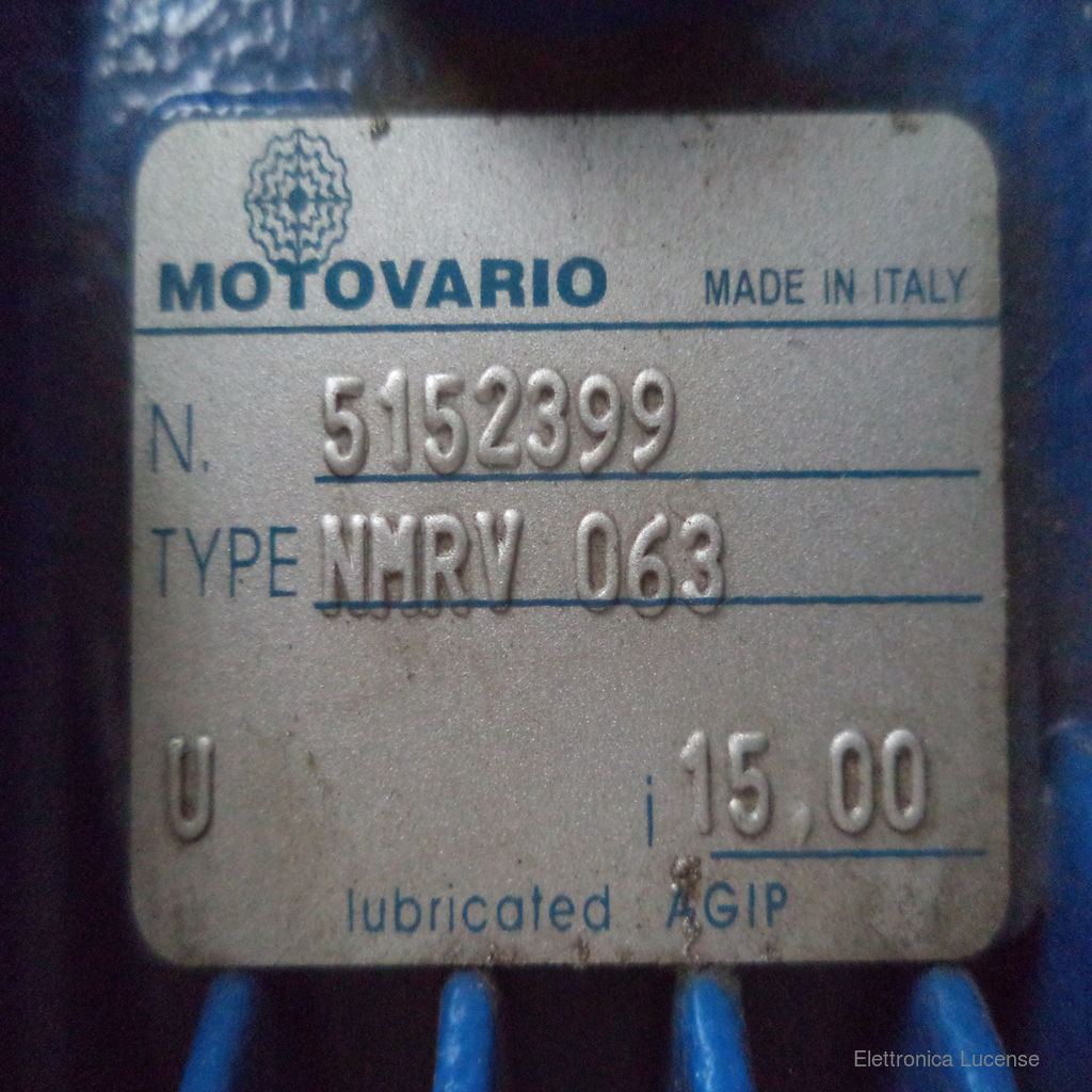 Elettronica Lucense INT-MOTOVARIO MOTOVARIO-5152399-NMRV063 GEARED ...