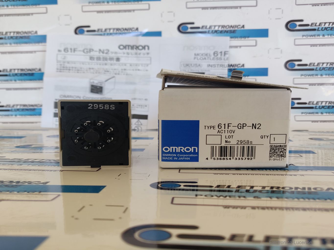 Elettronica Lucense OMRON 61F-GP-N2 FLOATLESS LEVEL SWITCH 110 VAC