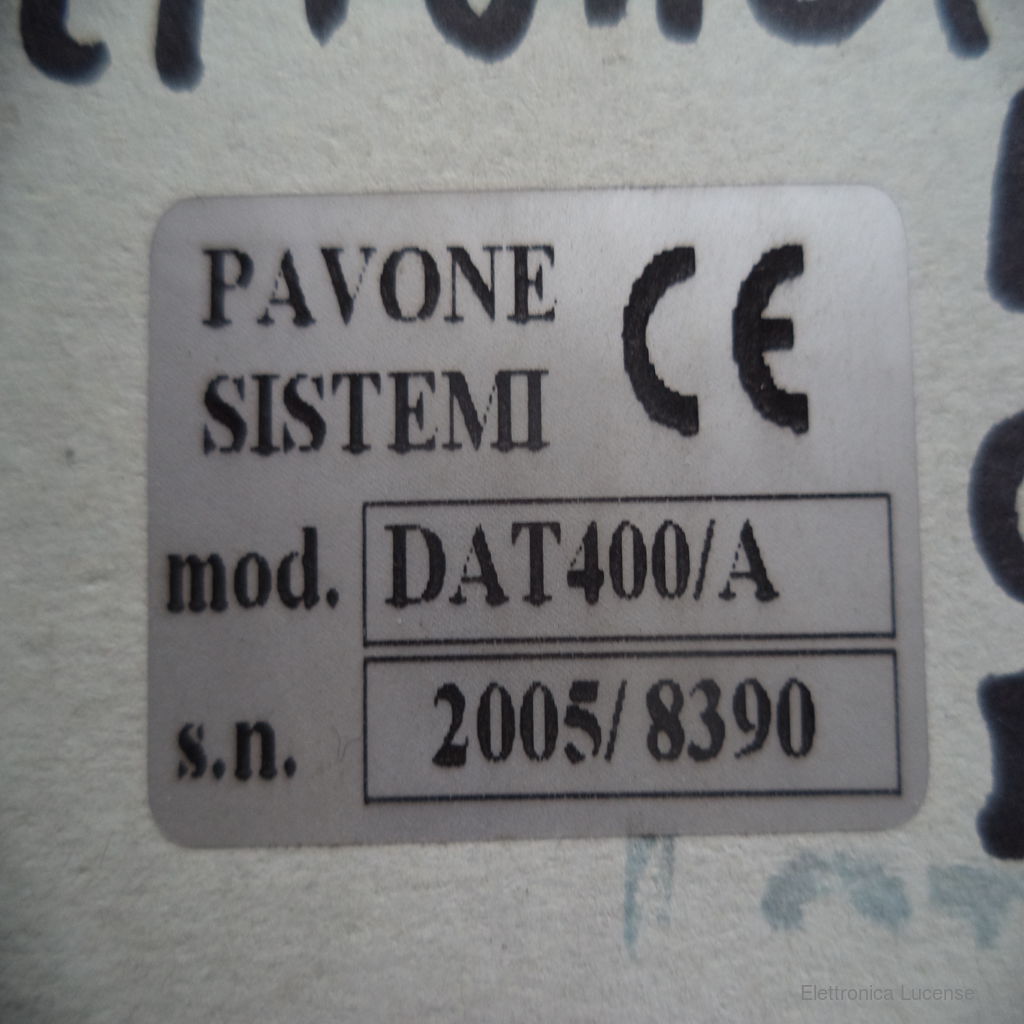 Elettronica Lucense PAVONE-SISTEMI DAT400/A AMPLIFIER FOR LOAD CELLS MOD. PRECISE DAT 400 24VDC 7.5W