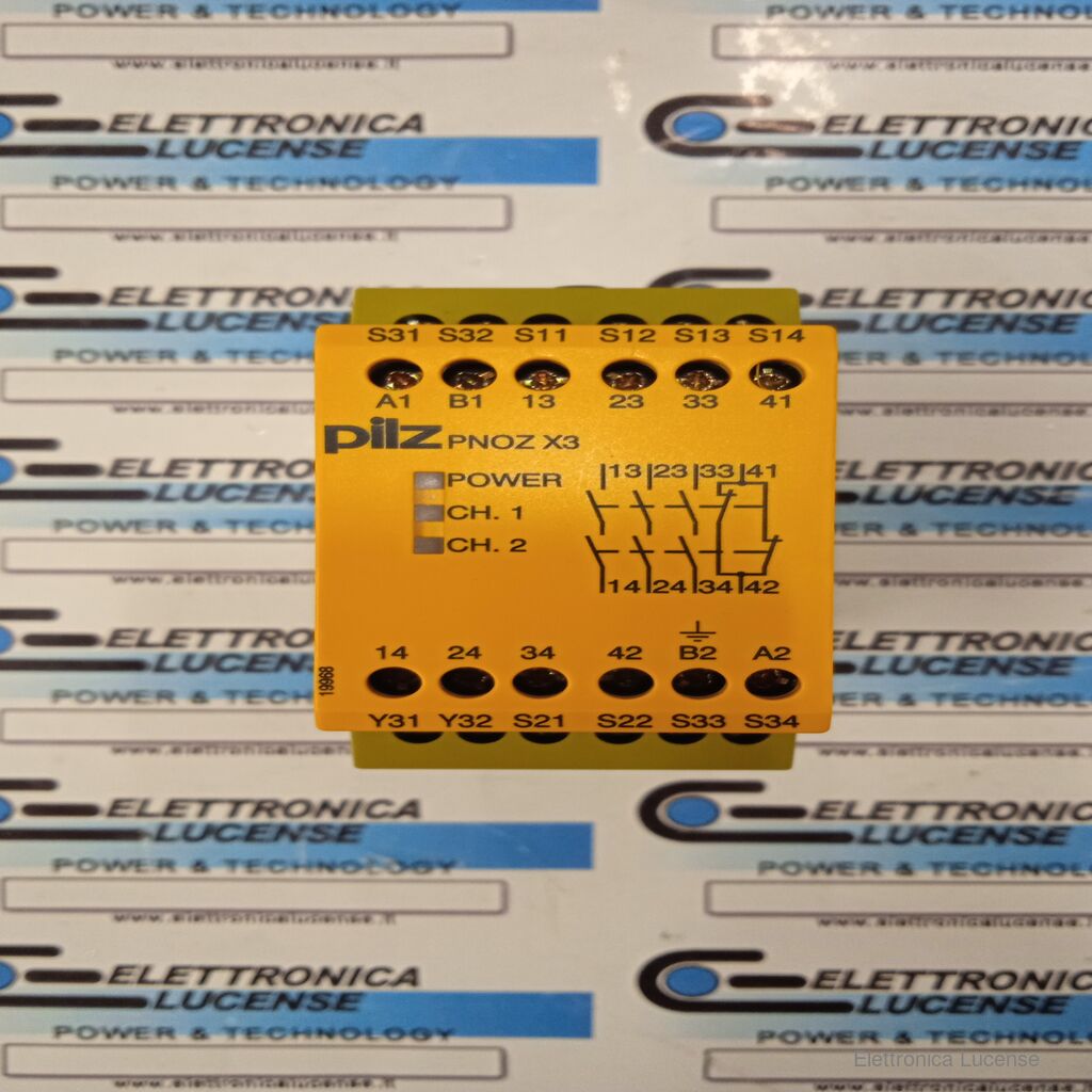 Elettronica Lucense PILZ 774310 PILZ SAFETY RELAY PNOZ X3, 24V AC/DC, 2 ...