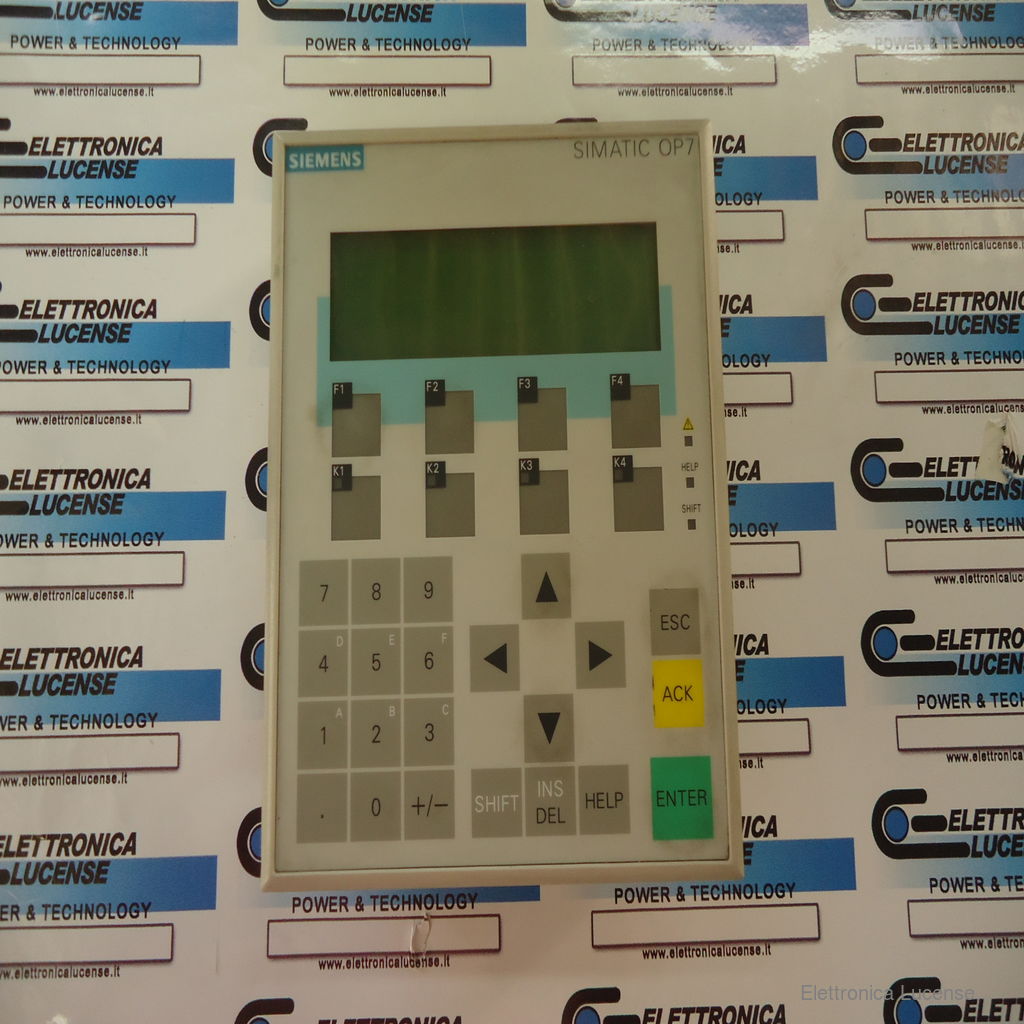 Elettronica Lucense SIEMENS 6AV3607-1JC20-0AX1 PANNELLO OPERATORE OP7/DP