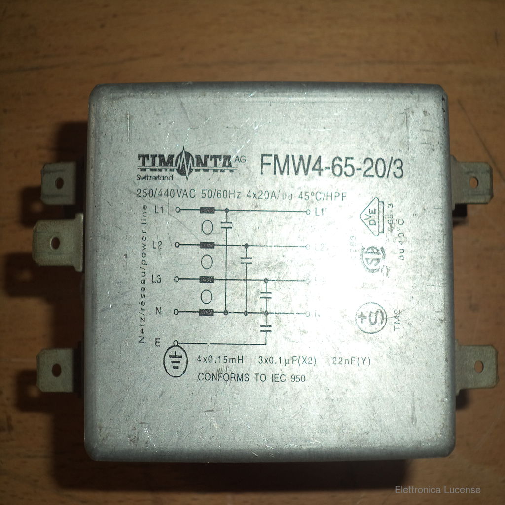 Elettronica Lucense TIMONTA FMW4-65-20-3 FILTER NETWORK PHASE 250 ...