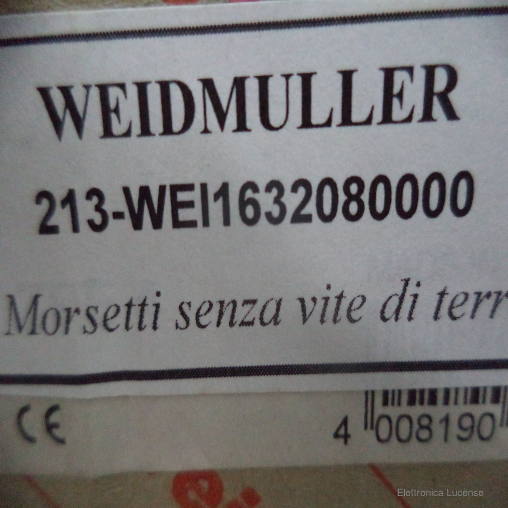 Elettronica Lucense WEIDMULLER WEI-1632080000-ZPE-4 Z-SERIES, PE ...